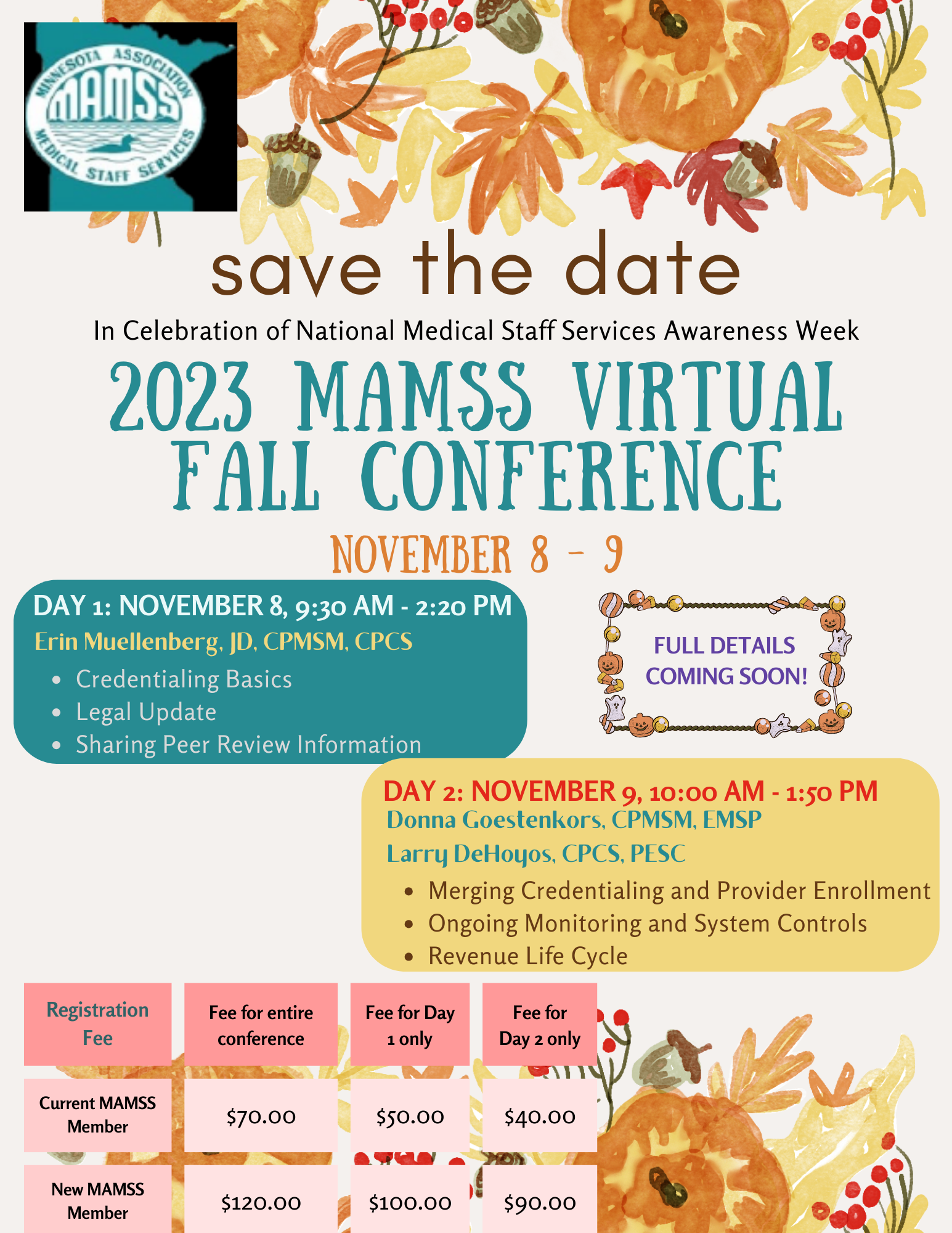 2023 MAMSS save the date Email and Webpage - Minnesota Association of ...